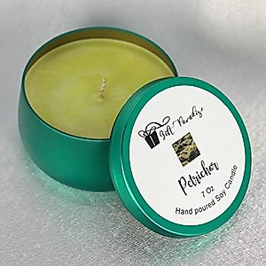 Petrichor Candle | Soy Wax, 7 oz, Hand Poured, Spring, Summer, Easter, Smell of Rain & Dirt, Forest, Scented Candle