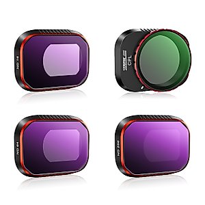 STARTRC ND Filter Kit for DJI Mini 4 Pro - 4 Pack ND16 ND64 ND256 CPL Neutral Density Camera Lens Filter Sets for DJI Mini 4 Pro Lens Accessory, Multi Coated HD Optical Glass(Aluminum Version)