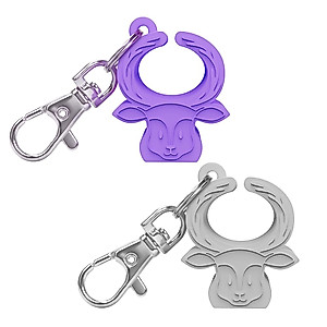 MORLIKE LIVING Silicone Buckle Release Tool, Unbuckle Assistant, Easy Buckle Release Aid for Parents and Caregivers to Unbuckle (Purple-Grey)