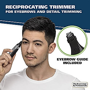 Wahl Lighted Nose, Ear, and Eyebrow Trimmer for Painless Easy to See Facial Hair Trimmer for Men & Women Battery Included. – Model 3023283