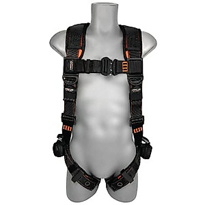 Frontline 110VTB Combat™ Lite Vest Style Harness with Aluminum Hardware and Suspension Trauma Straps | Quick Connect Buckle | OSHA and ANSI Compliant (Size: M-L)