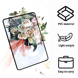 4Pcs Page Magnifying Sheet 3X Lightweight Optical Plastic Fresnel Lens Bookmark Flat Magnifier for The Elderly and People with Low Vision Reading Small Prints, Maps and Books