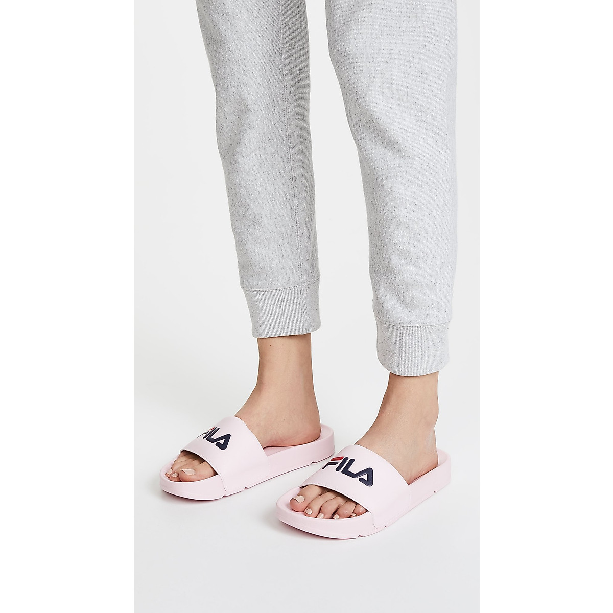 Fila Women's Drifter Slide Sandal, Bluebird NVY red, 5 Medium US