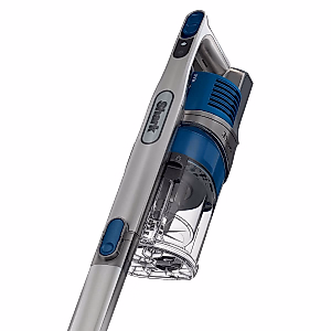 Shark UZ365H Anti-Allergen Pet Plus Cordless Stick Vacuum Self-Cleaning BrushRoll, PowerFins, Duster Crevice Tool, 2-in-1 Multi-Tool, Wide Upholstery Tool, 40min Runtime, Silver/Blue (Renewed)