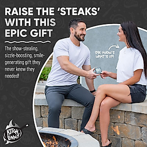 KITCHENNY Grill Scraper Gadget - Unique BBQ Grill Accessories, Perfect BBQ Gifts for Men Who Like Grilling, Grilling Gifts for Men, Dads Who Have Everything