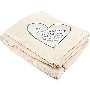 Pavilion Gift Company Blessing Blanket, Cream