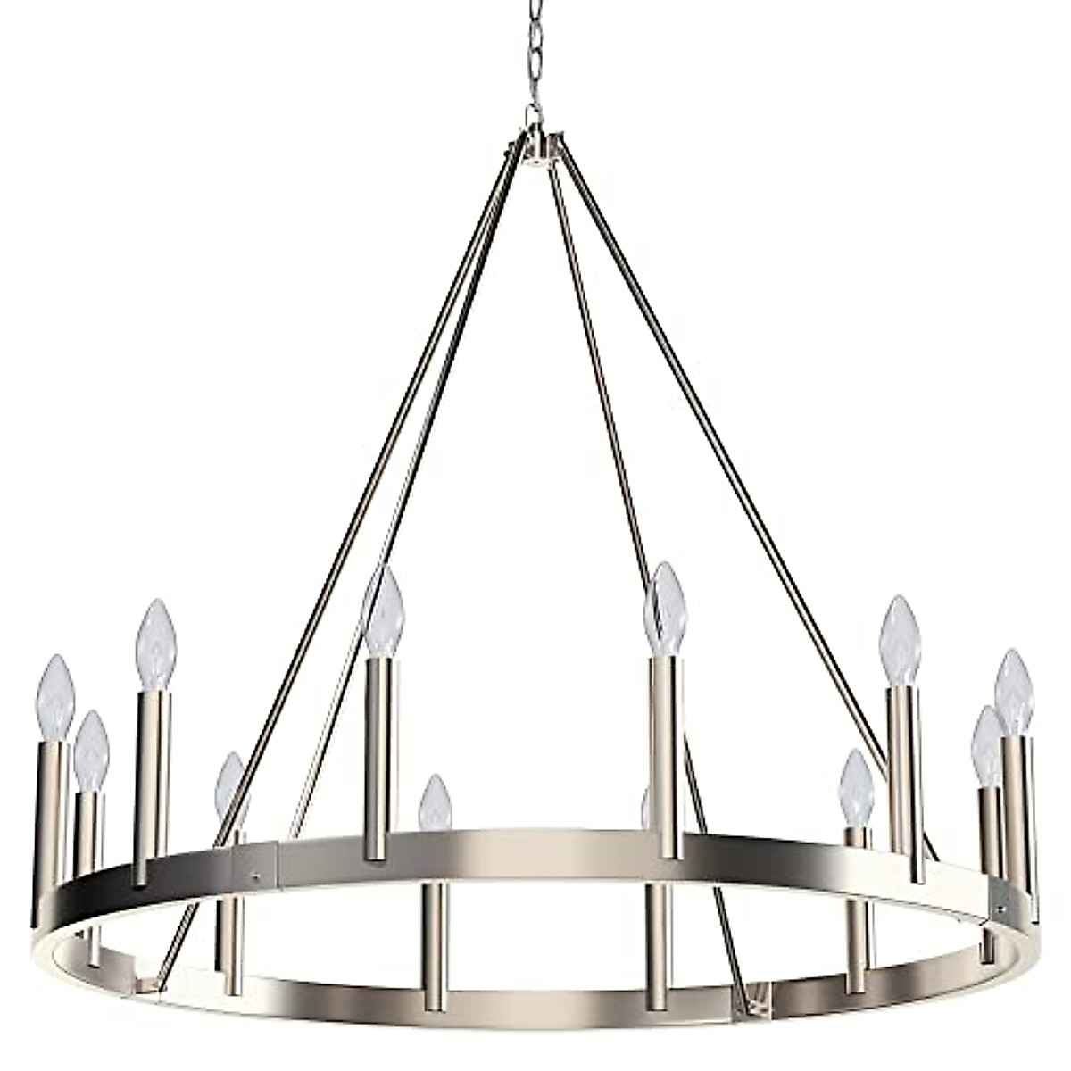 Signature Hardware 953686 Dutton 12 Light 43" Wide Taper Candle Ring Chandelier