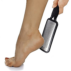Colossal Pedicure Rasp Foot File, Professional Foot Care Pedicure Stainless Steel File to Removes Hard Skin, Can Be Used On Both Dry and Wet Feet