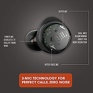 JBL Tour PRO+ TWS True Wireless Bluetooth Earbuds with Built-in Alexa - Black (Renewed)