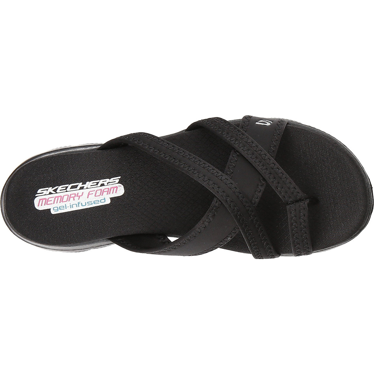 Skechers Cali Women's Flex Appeal 2.0-Start up Sport Sandal,black/black,6 M US
