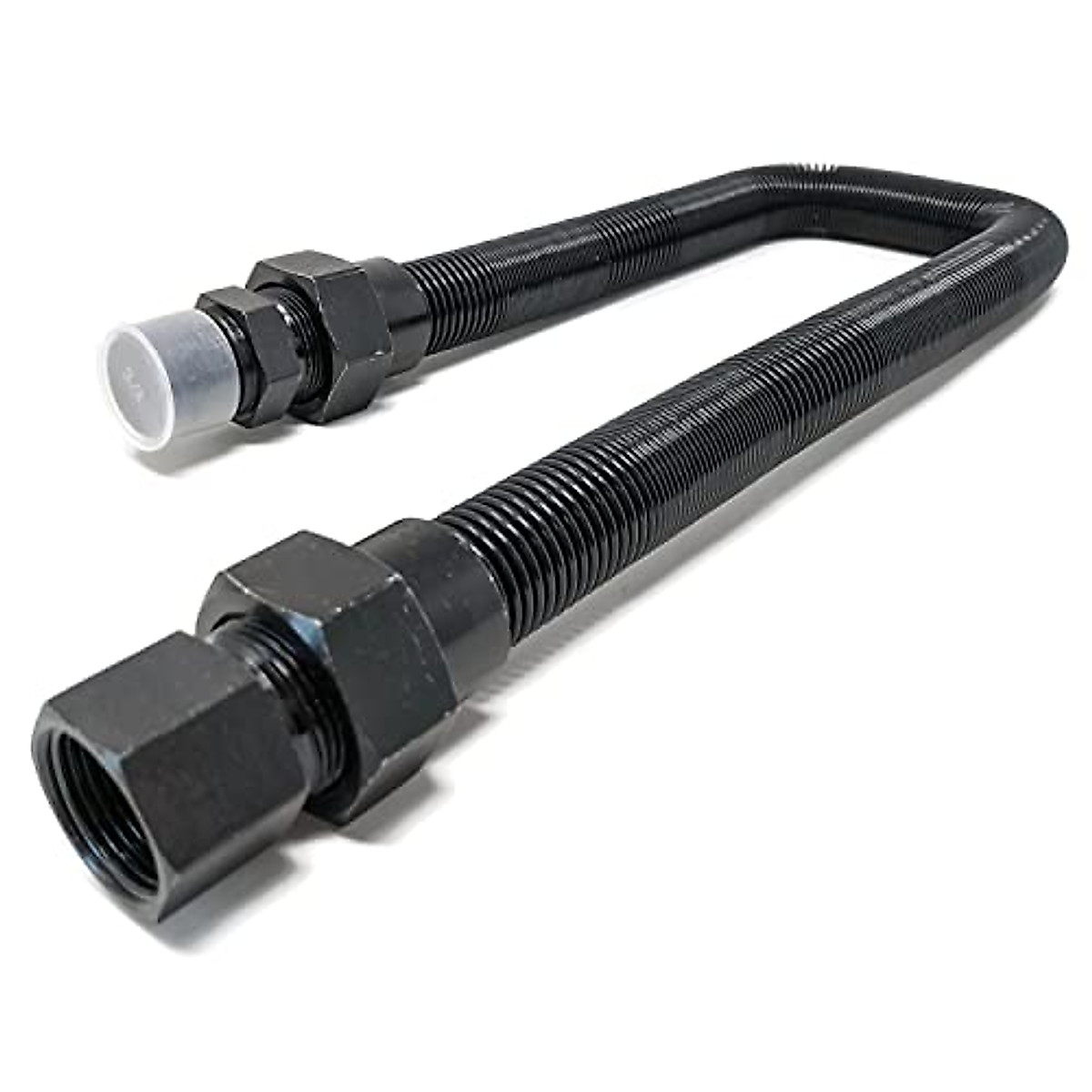 Midwest Hearth 3/4" Whistle Free Gas Flex Line for Fire Pit - Black (36" Long)