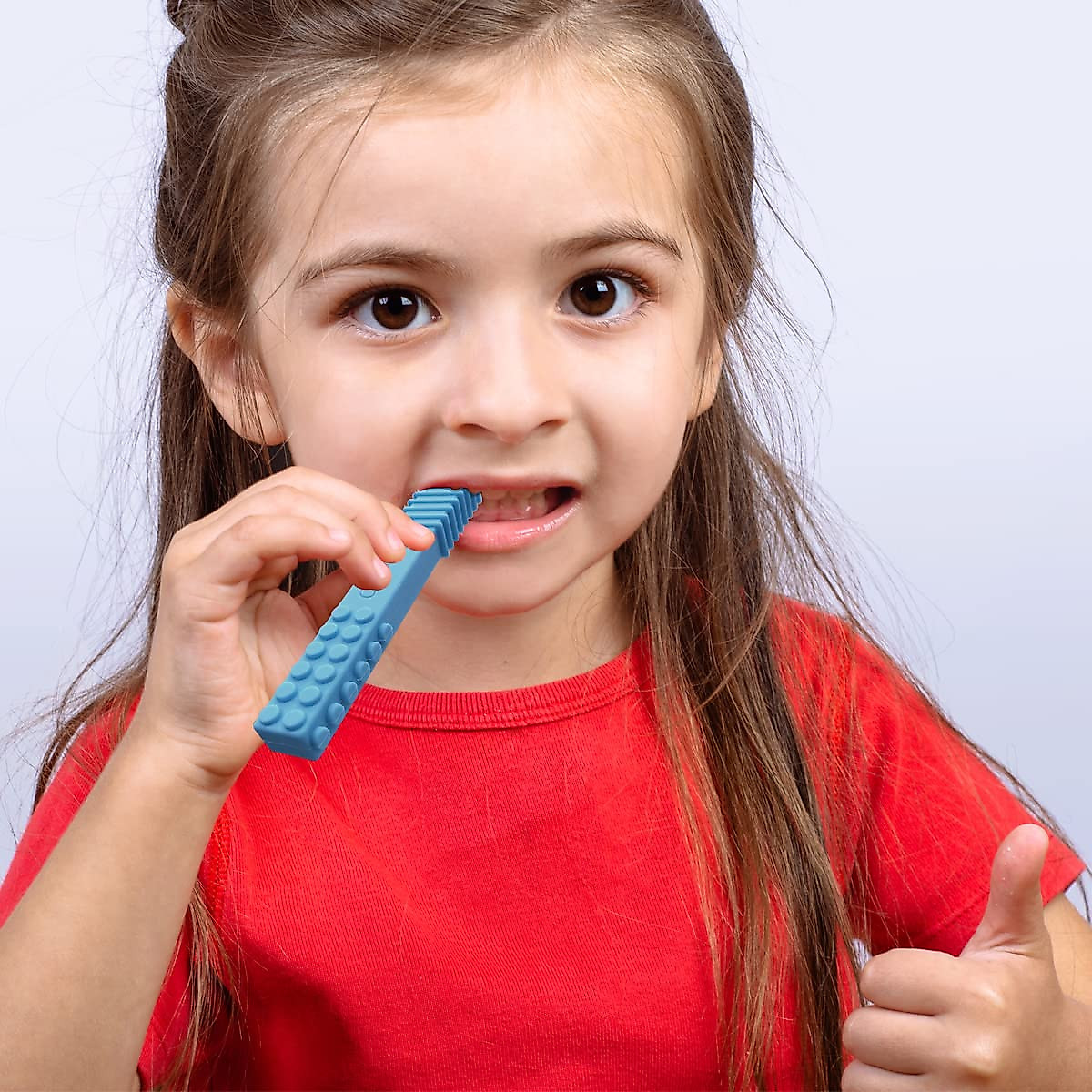 Sensory Chew Stick Toys (5 Pack) - Designed for ADHD, Autism, SPD, Oral Motor Stimulation, Special Needs - Extra Tough Sensory Oral Motor Chew Tool for Moderate Chewers (Standard - Moderate Chewer)