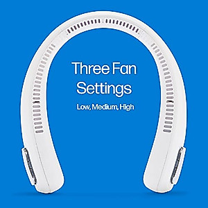Arctic Air Freedom Personal Air Cooler - Portable 3-Speed Neck Fan, Hands-Free Wearable Design, Lightweight, Cordless and Rechargeable