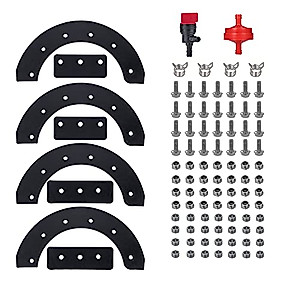 Mikatesi Snowblower Paddles Auger Blade Set 302565 302565MA 335992 335992MA Replacement with Hardware Kit for Craftsman Murray Noma Snapper 20" 21" 22" Snow Throwers