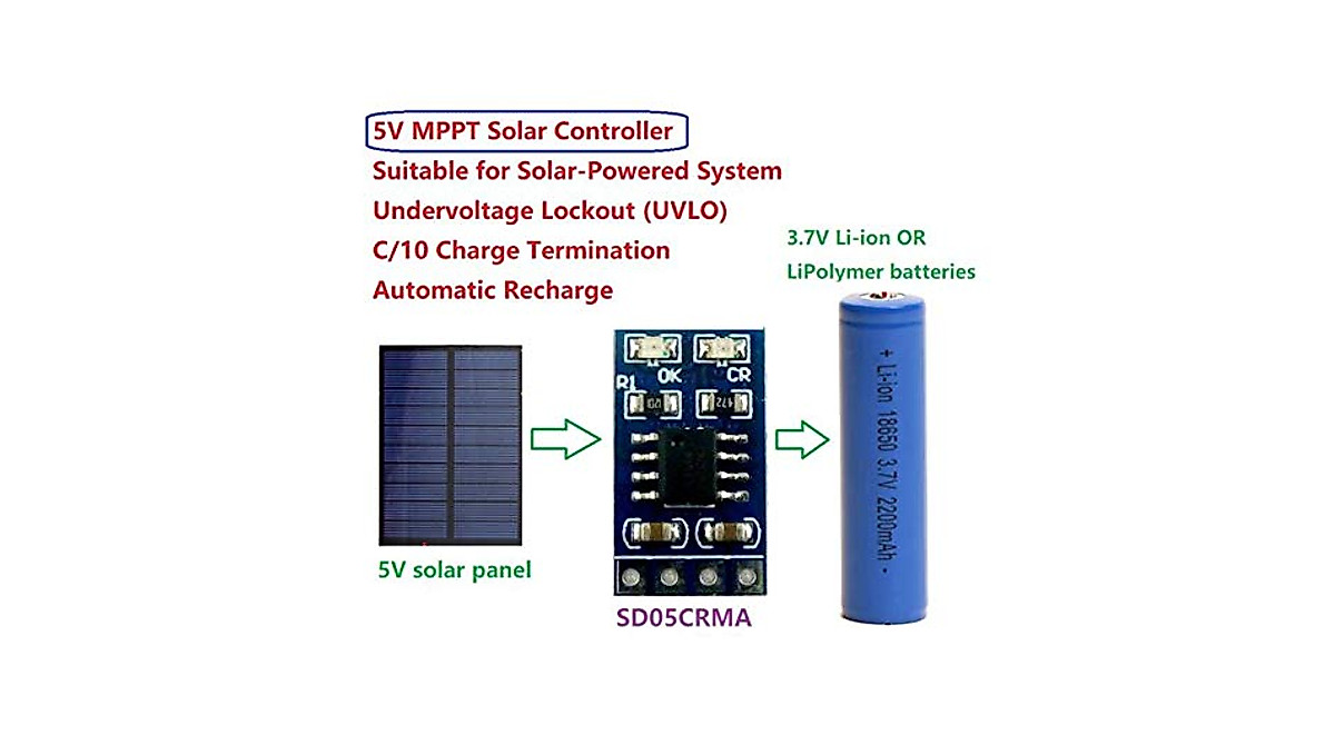3.7V Battery Solar Charger Module - Efficient Power Solution