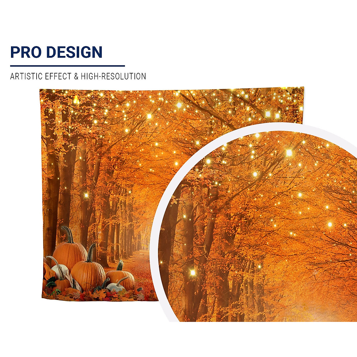 Allenjoy 10 x 8 FT Fall Photography Backdrop Thanksgiving Party Supplies Autumn Pumpkin Friendsgiving Background Decor Photo Booth Props