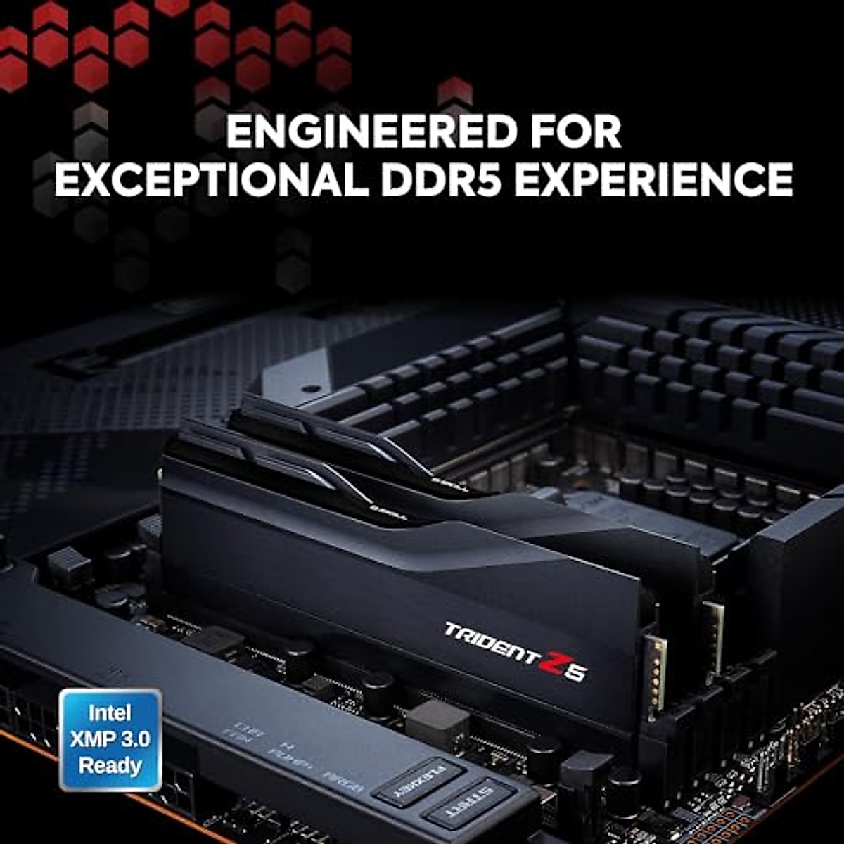 G.SKILL Trident Z5 Series (Intel XMP 3.0) DDR5 RAM 32GB (2x16GB) 6000MT/s CL36-36-36-96 1.35V Desktop Computer Memory UDIMM - Matte Black (F5-6000J3636F16GA2-TZ5K)