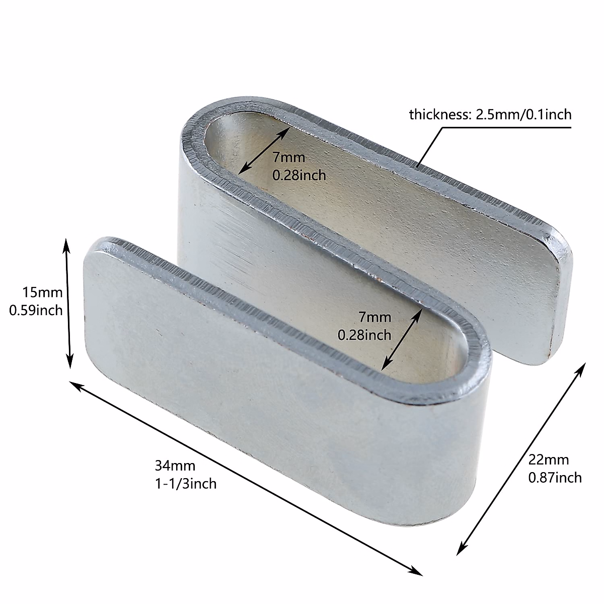 LUORNG 4pcs Wire Shelving S Hook Chrome Plating for Wire Shelf System Wire Rack Hook, Silver