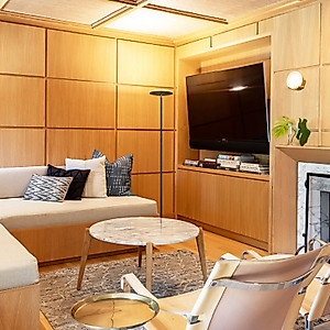 Brightech Sky LED Floor lamp, Torchiere Super Bright Floor Lamp for Living Rooms & Offices - Dimmable, Tall Standing Lamp for Bedroom Reading - Black