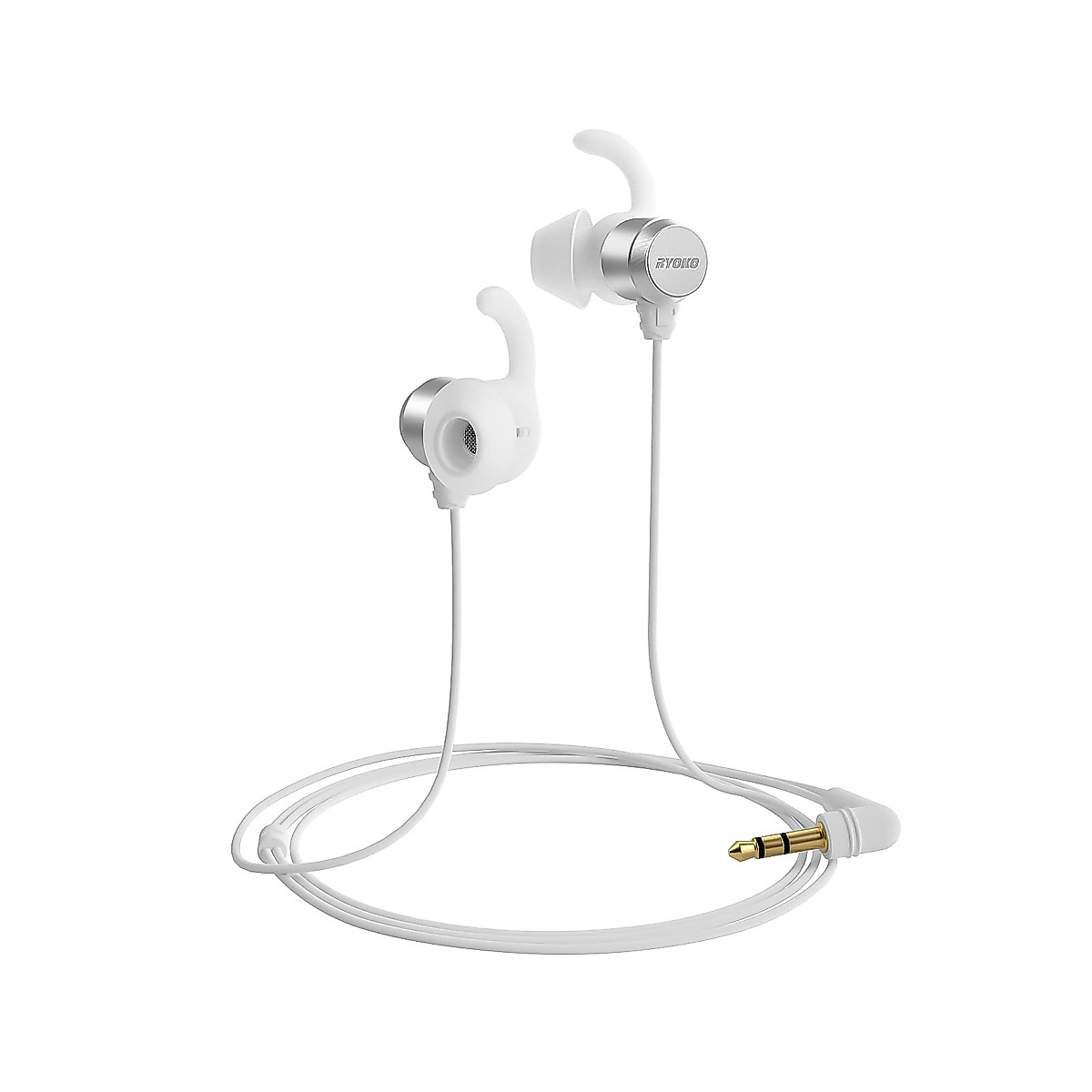 Ryoko VR Gaming Earphones for Meta Quest 2 Headset and PlayStation VR2, 3D 360° Surround in-Ear Headphones, Low Latency, Custom Length Cables, with 3 Sizes of Ergonomic Ear caps