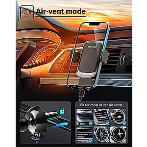 [Upgraded] TOPGO Cup Holder Phone Mount Wireless Charger,Universal Cell Phone Holder Car Charger Wireless-Charger-Cup-Phone-Holder Fast Charging for iPhone11/11 Pro/11 Pro Max, Samsung Galaxy Black