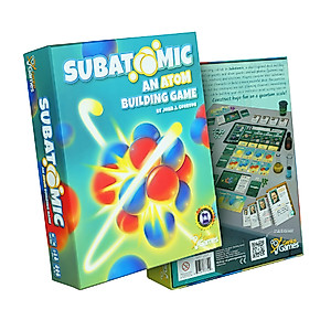 Subatomic: an Atom Building Game (2nd Edition) | A Chemistry Game About Elements, Protons, Neutrons, and Electrons | Educational Science Board Games for Teens, Adults, Classrooms, Schools, and Family