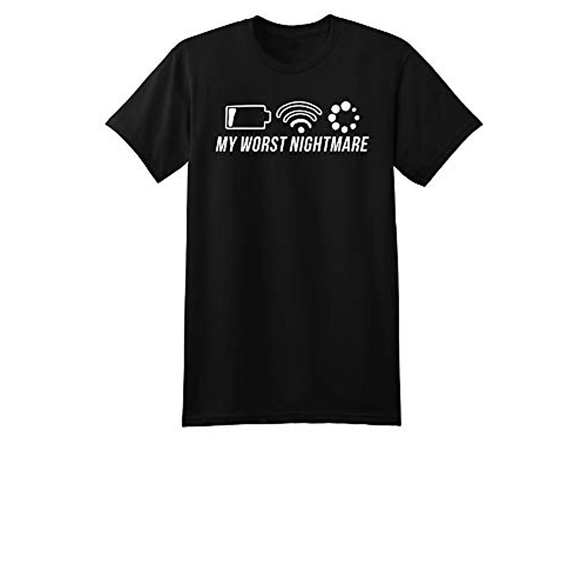 My Worst Nightmare, Funny T Shirt for Men, Gaming WiFi Loading Humor Joke Gifts for Teenage Boys T-Shirt Black