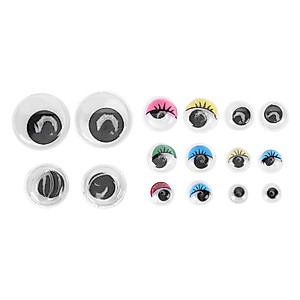 255PCS Wiggle Googly Eyes Self Adhesive Wiggle Eyes Halloween Horror Props for Halloween Accessories
