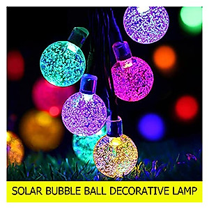 Xiaobei Solar Lights Outdoor Garden, Crystal Ball Solar Lights, Outdoor Decoration Garland Lights, Suitable for Home Garden Decoration, Party Wedding Christmas Decoration