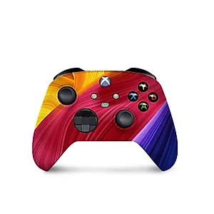 TACKY DESIGN Abstract Colorful Skin Compatible for Xbox Series x Skin Twisting Console & Two Controller Skin, Xbox x Sticker Premium Vinyl 3M Decal Full wrap, Xbox Cover