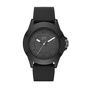 Skechers Women's Rosencrans Midsize Quartz Three-Hand Watch, Color: Black (Model: SR6024)