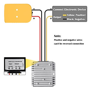 20V to 12V Step Down Converter Aadpter for Dewalt 20V Battery DC Voltage Regulator 15A MAX 180W Inverter Automatic Buck Converter Power Wheels Aadpter with Upgraded Low Voltage Protection and Switch