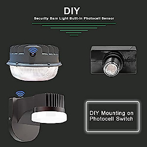 CHISWEAR Dusk to Dawn Sensor Photoelectric Switch Wire-in photocell Sensor Post Eye Light Control IP65 Waterproof Photocell for Outdoor Lights