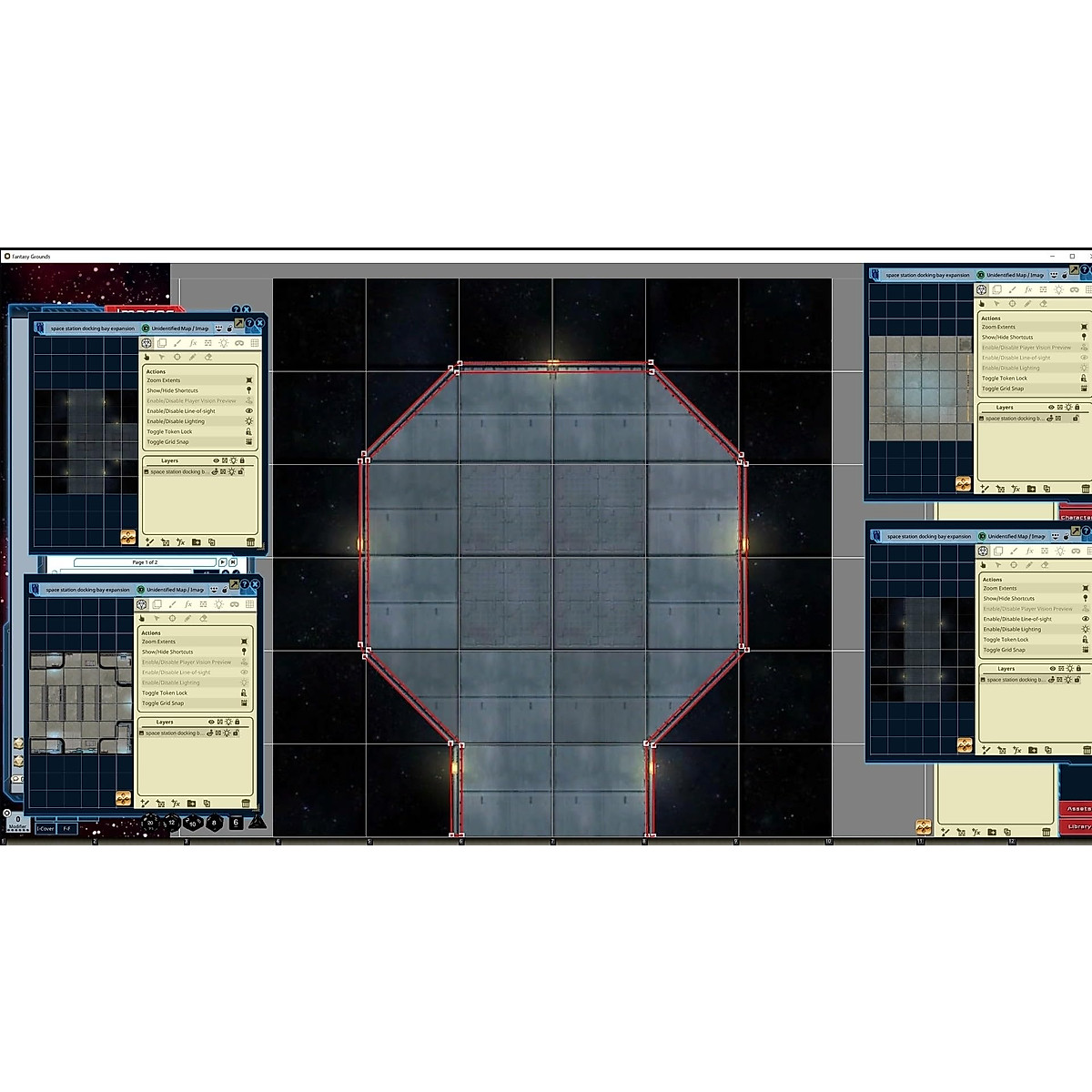 Starfinder Flip-Tiles: Space Station Docking Bay Expansion