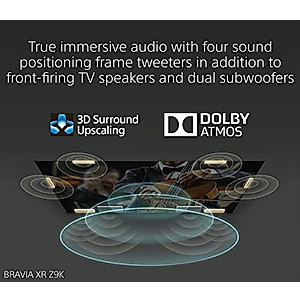 Sony 85 Inch 8K Ultra HD TV Z9K Series: BRAVIA XR 8K Mini LED Smart Google TV with Dolby Vision HDR and Exclusive Features for The Playstation® 5 XR85Z9K- 2022 Model (Renewed)