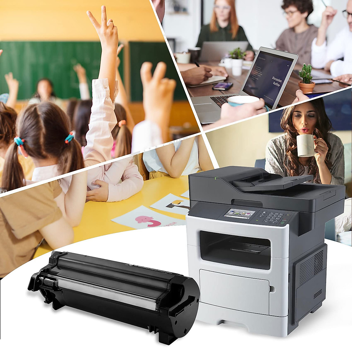 601H (60F1H00) Toner Cartridge Compatible with lexmark Printer MX310dn, MX410de, MX510de, MX511de, MX511dhe, MX511dte, MX610de, MX611de, MX611dhe and MX611dte Toner Cartridge (Black,10,000 Pages)