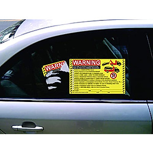 Parking Violation Stickers Hard to Remove "You are Illegally Parked" Tow Reserved Handicapped,Private Parking Stickers 5 x 8 Inch - You are Illegally Parked Stickers Towing Labels for Cars 25 Pack