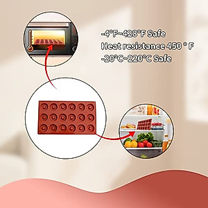 YMPEKA Donut Mold Silicone for Baking Mini Donut Pan 18 Cavity Doughnut Baking Mold Tray BPA Free and Dishwasher Safe, Non-stick Silicone Baking Pan for Making Muffin Cakes, Tart, Bread