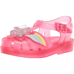 mini melissa Girls Mini Possession Ii (Toddler) Fisherman Sandal, Pink Happy, 7
