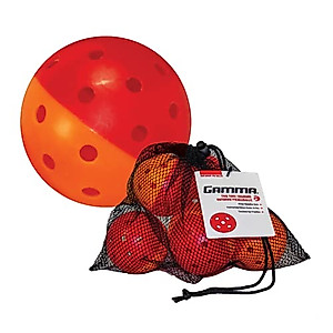 GAMMA Two Tone Recreation Training Outdoor Pickleball 6/Pk