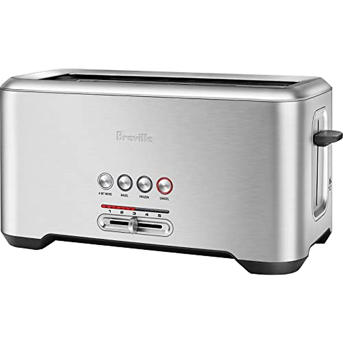 Breville BTA730XL Stainless Steel Long Slot Toaster"The Bit More" 4-Slice Toast