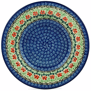 Polish Pottery Pasta Bowl 9-inch Maraschino made by Ceramika Artystyczna