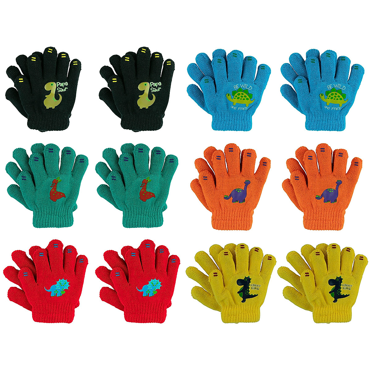 Gelante Toddler/Children Winter Knitted Magic Gloves Wholesale Lot 70-9934-(2-6)