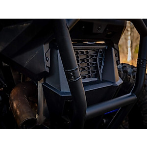 SuperATV Rear Bumper for 2020+ Polaris RZR PRO XP/PRO XP 4 - Made of 1.75 Inch Steel Tubing - UV Resistant Powder Coating - Does Not Block Rear Cargo Area - Mounts Directly to Frame for Easy Install