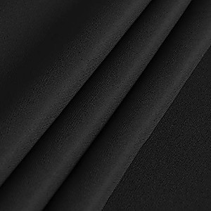 sancua Rectangle Tablecloth - 60 x 84 Inch - Stain and Wrinkle Resistant Washable Polyester Table Cloth, Decorative Fabric Table Cover for Dining Table, Buffet Parties and Camping, Black