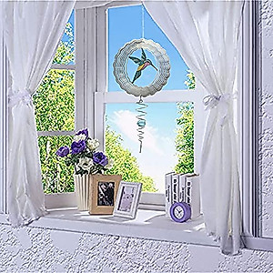 UOUDIO Metal 3D Wind Spinner Suit，Indoor Outdoor Garden Decoration, Glass Ball Decoration Crafts Ornaments