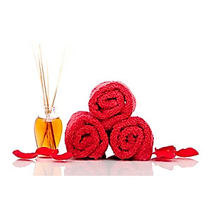 MAGTEX Cotton Salon Towels (24-Pack, Red,16x27 inches) - Soft Absorbent Quick Dry Gym-Salon-Spa Hand Towel (Red)