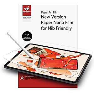bersem 2 PACK Paperfeel Screen protector for iPad Pro 11 inch (2022/2021/2020/2018 Models) / iPad Air 5th / 4th Generation (10.9 inch), Matte PET film for Drawing, Anti-Glare, Easy Installation