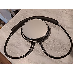 "The Mirrorcle" Great for viewing back of head, traveling, makeup, cutting hair. Cushioned cable is new for comfort to contour to your neck. Std viewing 1 side & 5X on opposite side.