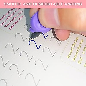 Magic Reusable Practice Copybook for Kids,Magic Reusable Practice Copybook,Practice Copybook for Age 3-5 Calligraphy Simple Hand Lettering (Exercise book four sets)